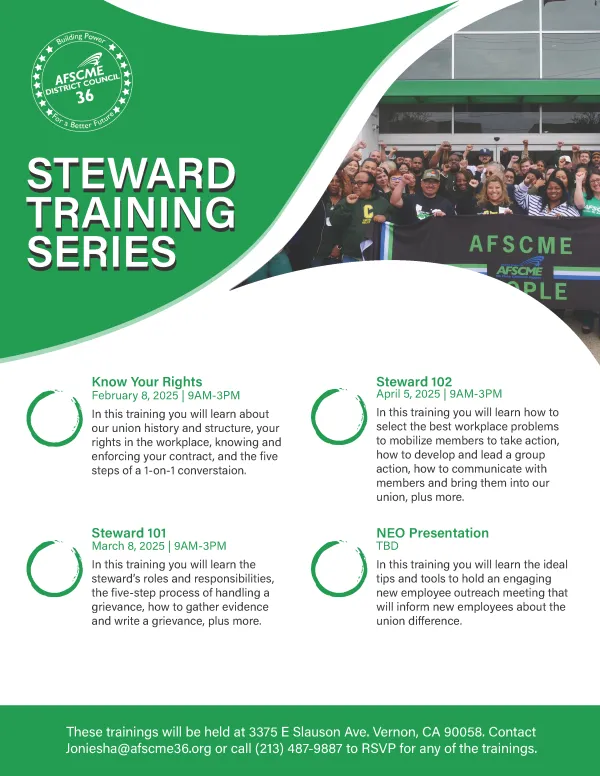 Steward Training 101 | AFSCME District Council 36